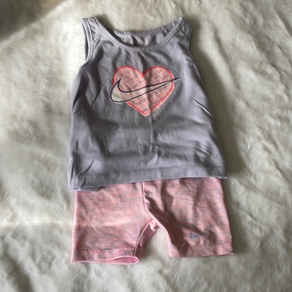 Nike | Matching Sets | Nike 24 Months Sumer Set Pink And Purple | Poshmark